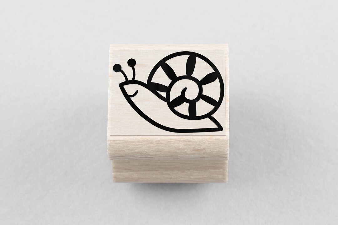 Rubber Stamp Snail 20 X 15 Mm - Etsy