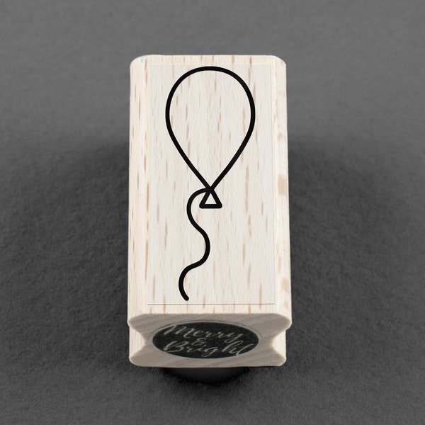 Balloon Rubber Stamp - Etsy