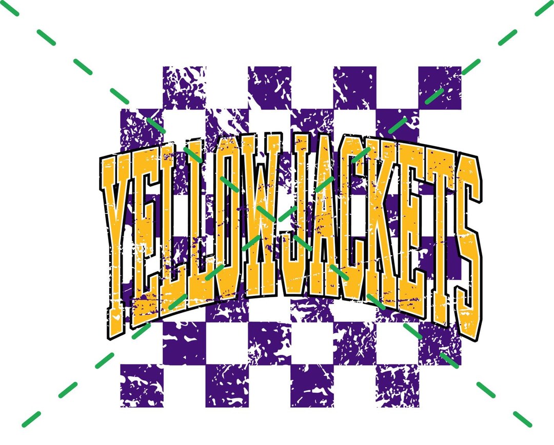 Yellow and Purple Jackets Sublimation Design | Yellow Jackets | Sports ...