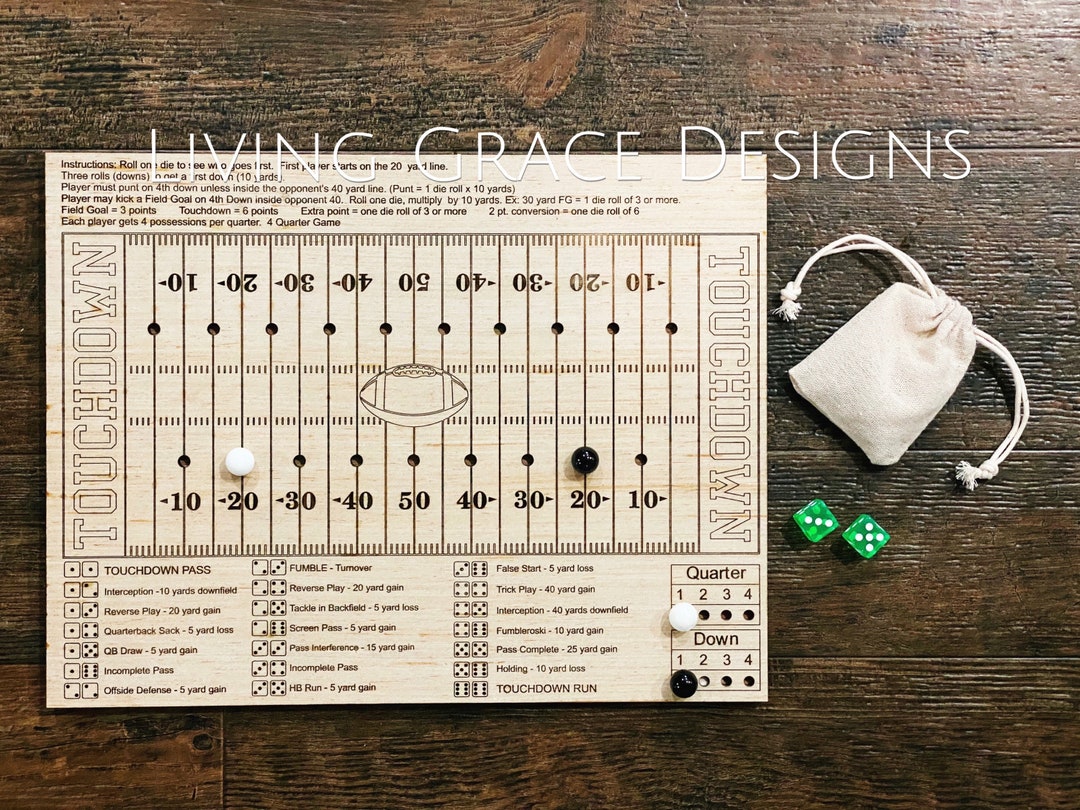 Laser Cut File for Wooden Football Game - Etsy Canada
