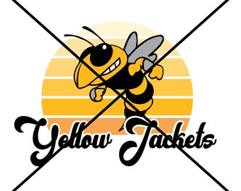 Yellow Jacket Pride Sublimation Design Yellow Jackets | Etsy