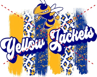 Yellow Jackets Sublimation Design | Yellow Jackets | Sports ...