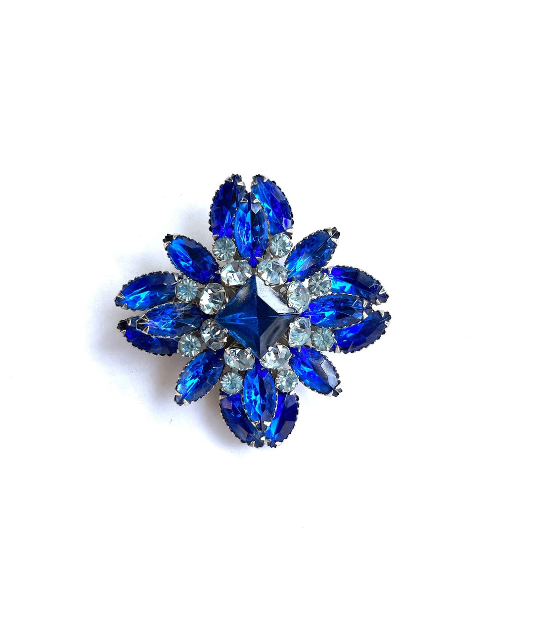 Vintage Midnight Blue Brooch Circa 1960s - Etsy