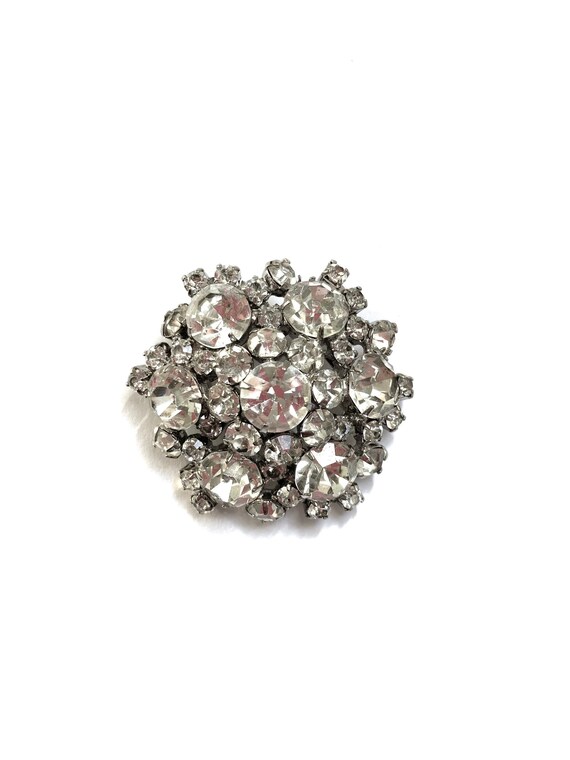 Vintage cluster clear rhinestone - Gem