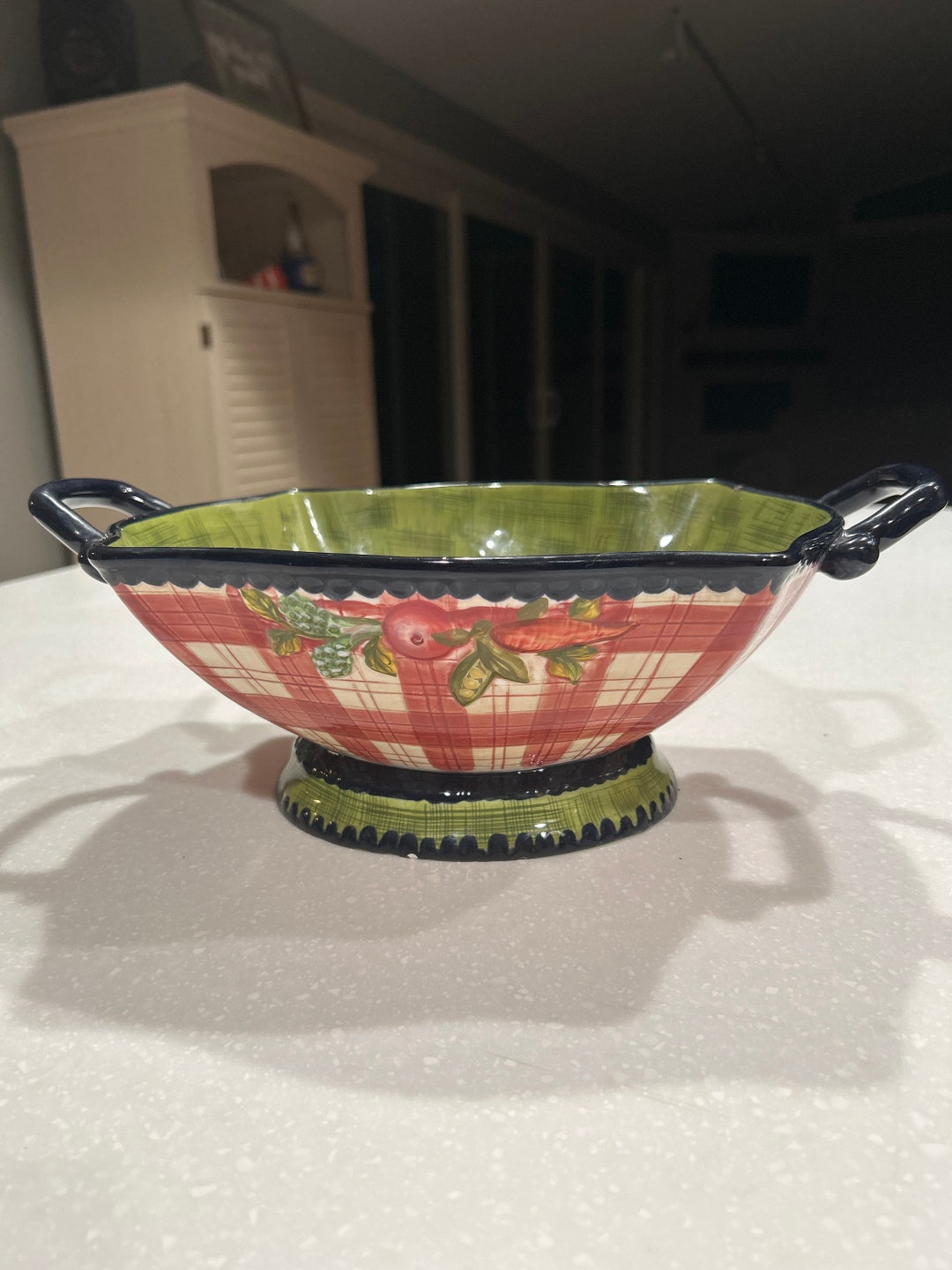 Tracy Porter Pottery Vintage Fruit Bowl Strainer Collander - Etsy