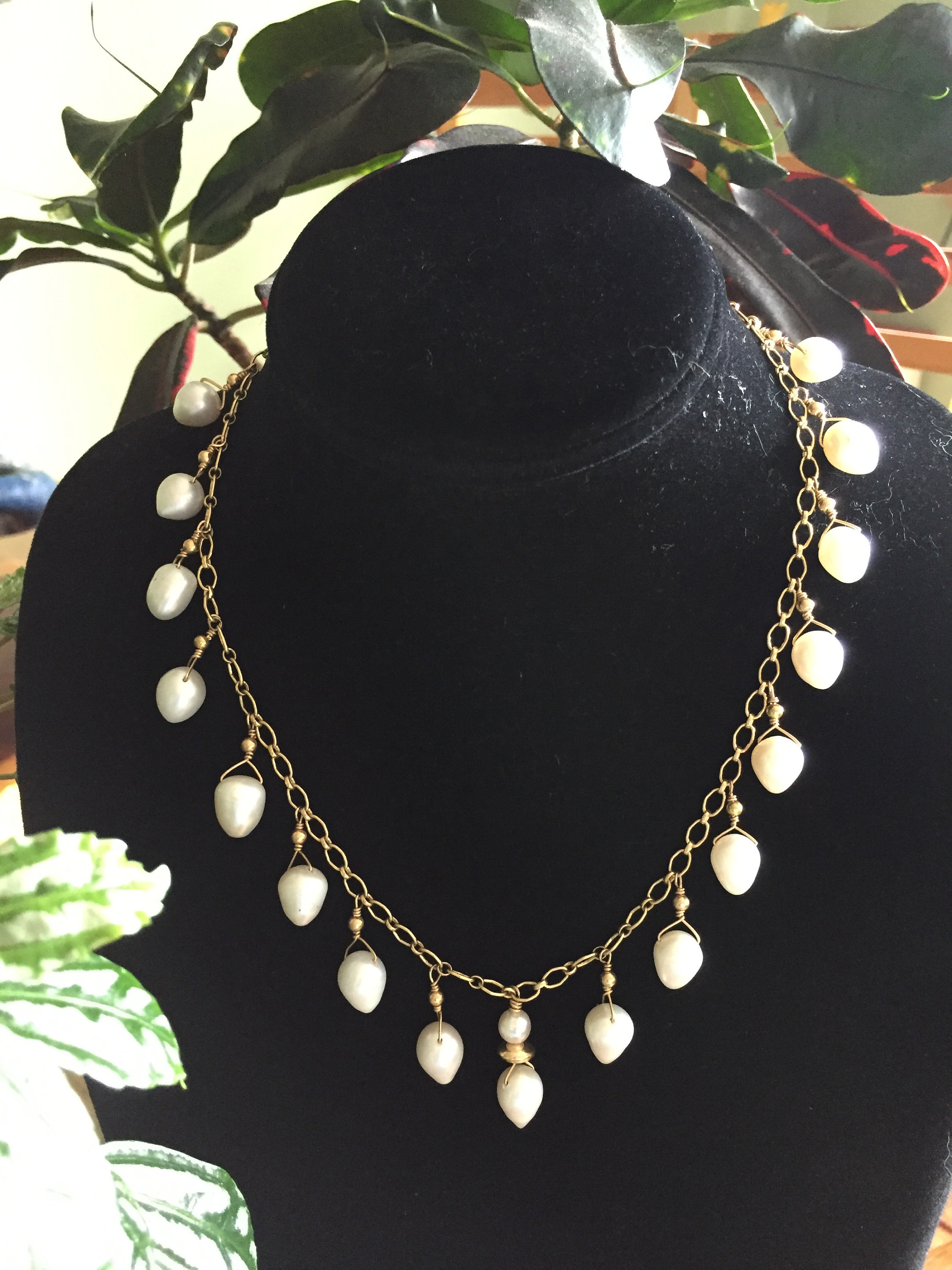 Necklace Pearl Necklace Freshwater Pearls Handmade Pearl | Etsy