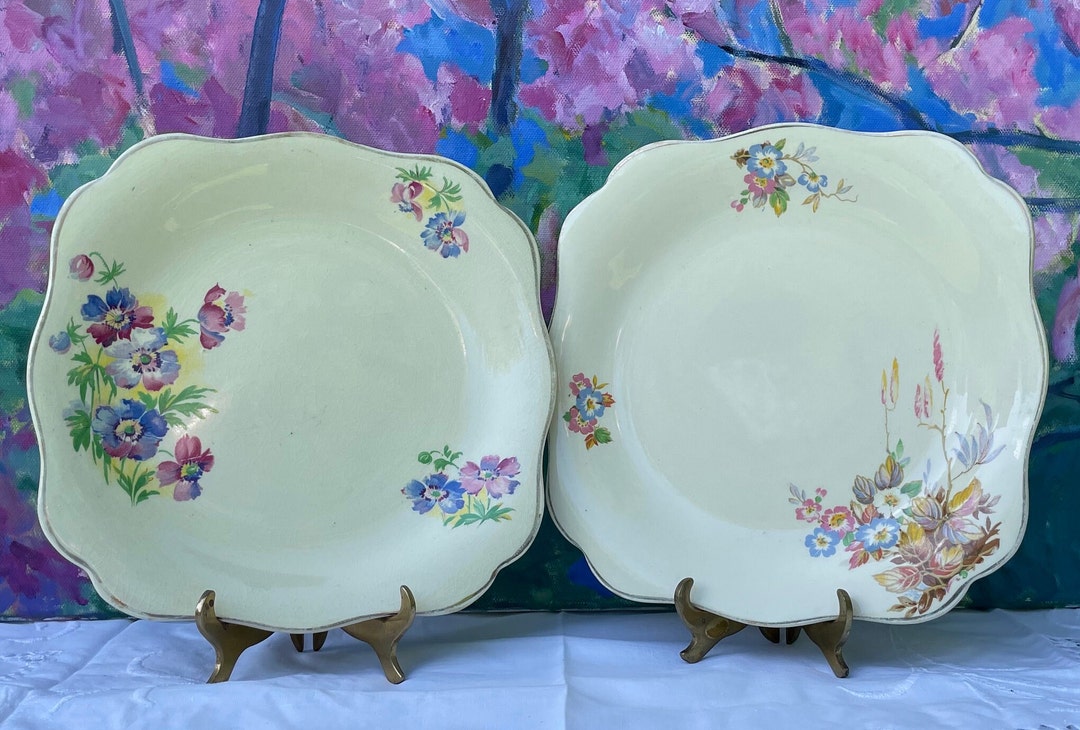 Vintage J&G Meakin Sunshine Sandwich Tea Plates - Etsy
