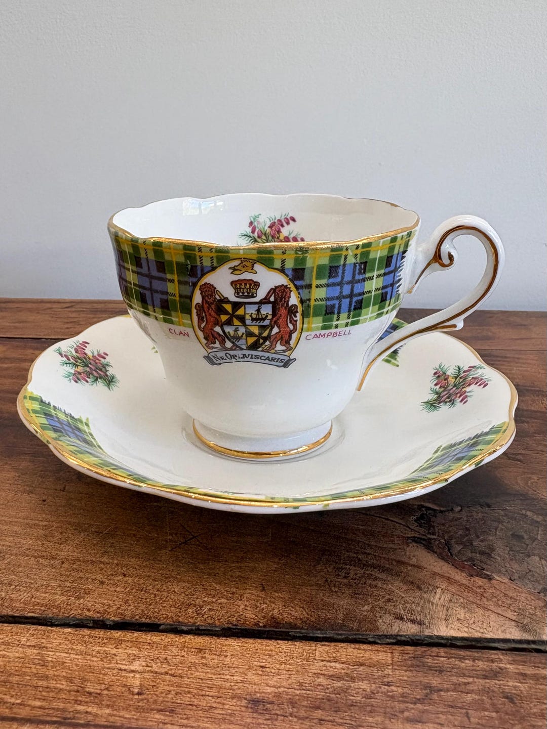 Vintage Bonnie Scotland Clan Campbell Royal Standard Fine Bone China ...