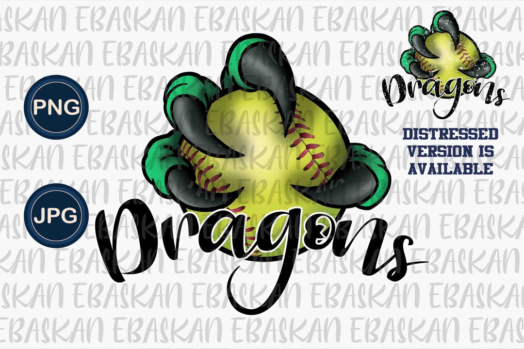 Dragons Softball Athletic Teams PNG JPG Go Dragons Softball - Etsy