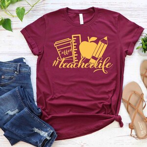 Teacher Life PNG SVG EPS First Day of School Svg, Back to School Shirt ...