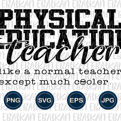 Back to School SVG PE Physical Education Svg Png Jpeg Dxf - Etsy