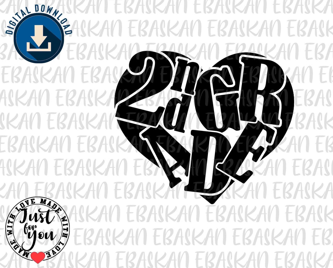 Second Grade Svg Png Eps Dxf Back to School Elementary Teacher Life ...