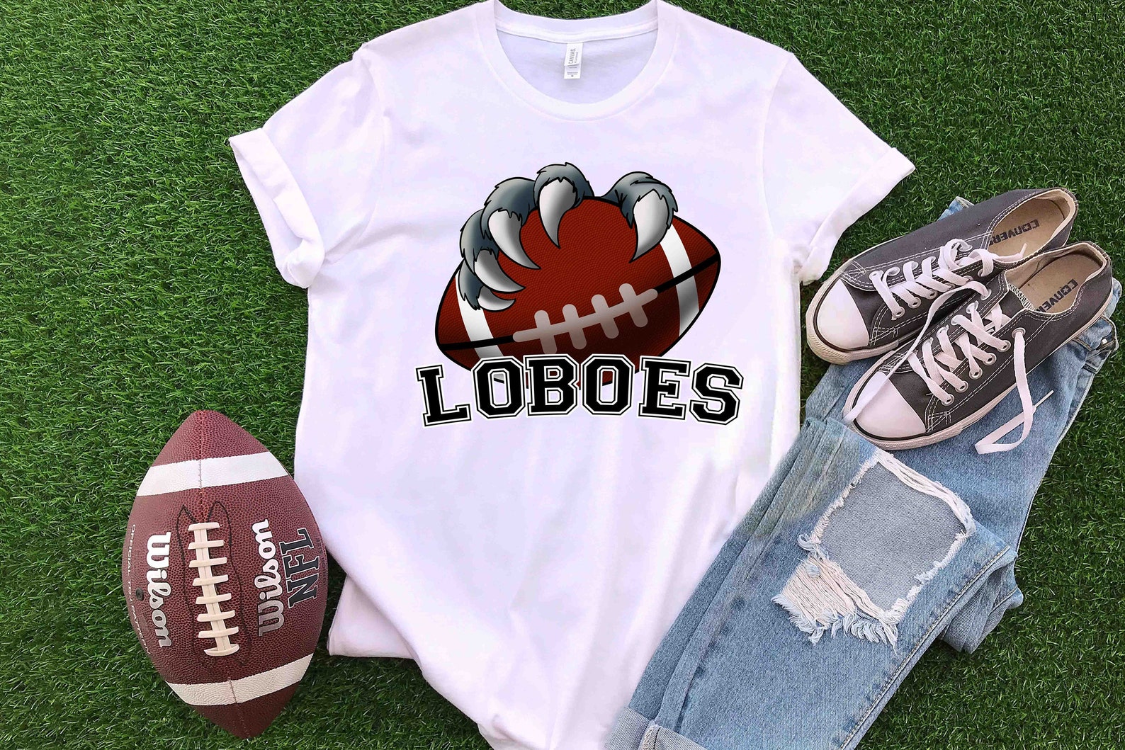 Loboes Football Athletic Teams PNG JPG Go Loboes Football - Etsy