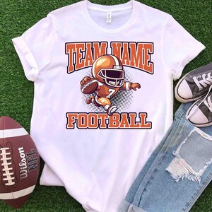 Custom Football Player PNG Personalized Football Team Design ...