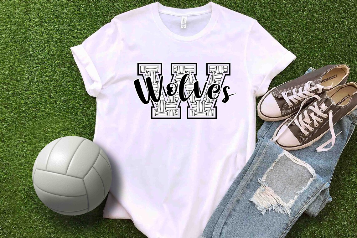 Wolves Volleyball Athletic Teams PNG SVG Design Go Wolves | Etsy