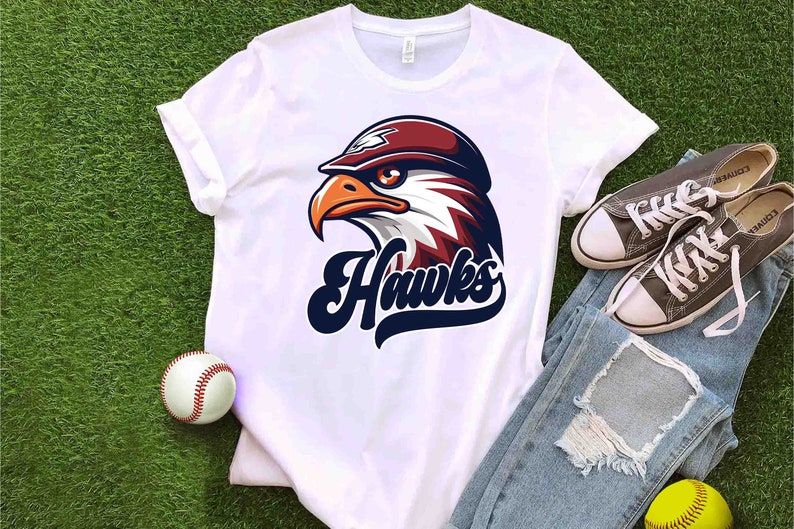 Hawks Football Mascot PNG – Retro Sports Clipart (digital Download) - Etsy
