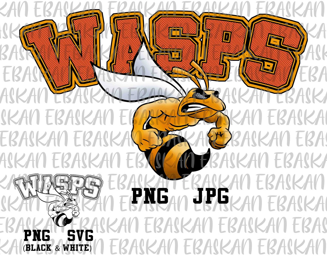 Wasps Basketball PNG SVG Athletic Teams Png Svg Go Wasps PNG Basketball ...