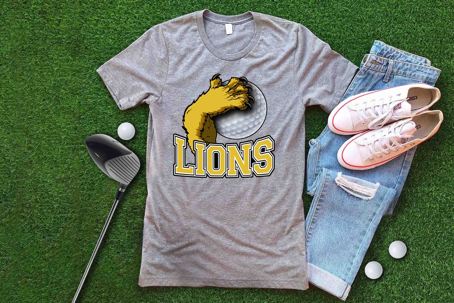 Lions Golf Team PNG JPG Go Lions Png Lion Paw Lions Team Golf - Etsy