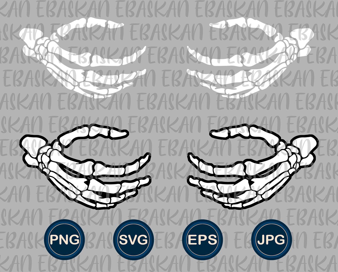 Skeleton Hand Grabbing SVG PNG EPS Bones Holding Boobs Tits - Etsy Finland