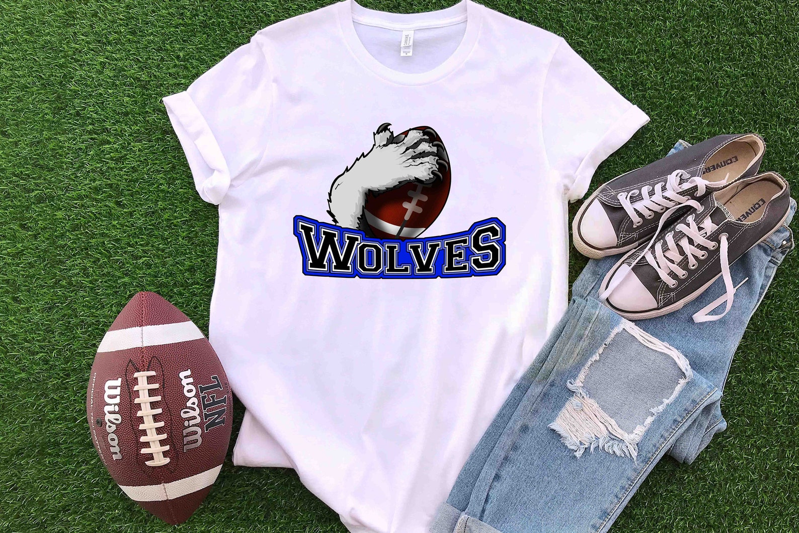 Wolves Football Athletic Teams PNG Design Go Wolves Softball - Etsy