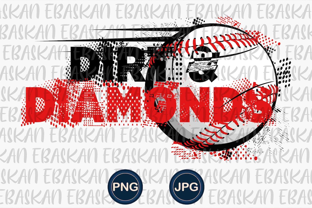 Baseball Dirt and Diamonds Png Baseball Game Day Design Pitcher ...