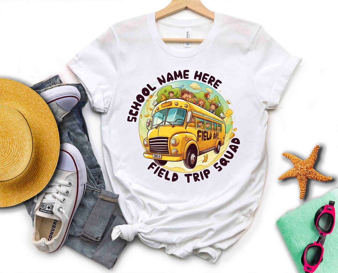 Custom School Field Trip Design, Personalized School Field Day Design ...