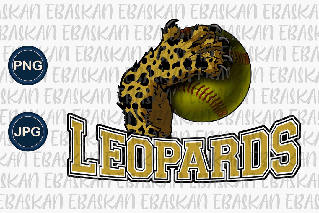 Leopards Softball Team PNG, Leopard Paw Design (digital Download) - Etsy