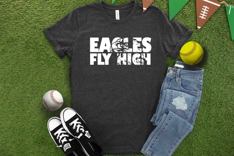 Eagles Fly High SVG PNG Design, Athletic Shirt Print (digital Download ...