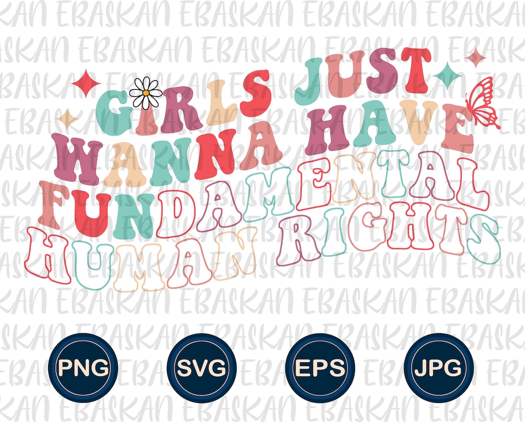 Girl Human Rights SVG, Feminist Design (digital Download) - Etsy