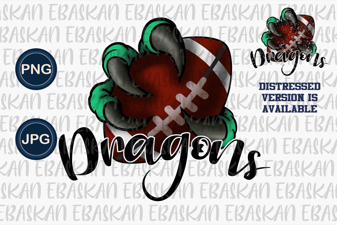 Dragons Football Athletic Teams PNG JPG Go Dragons Football PNG Dragons ...