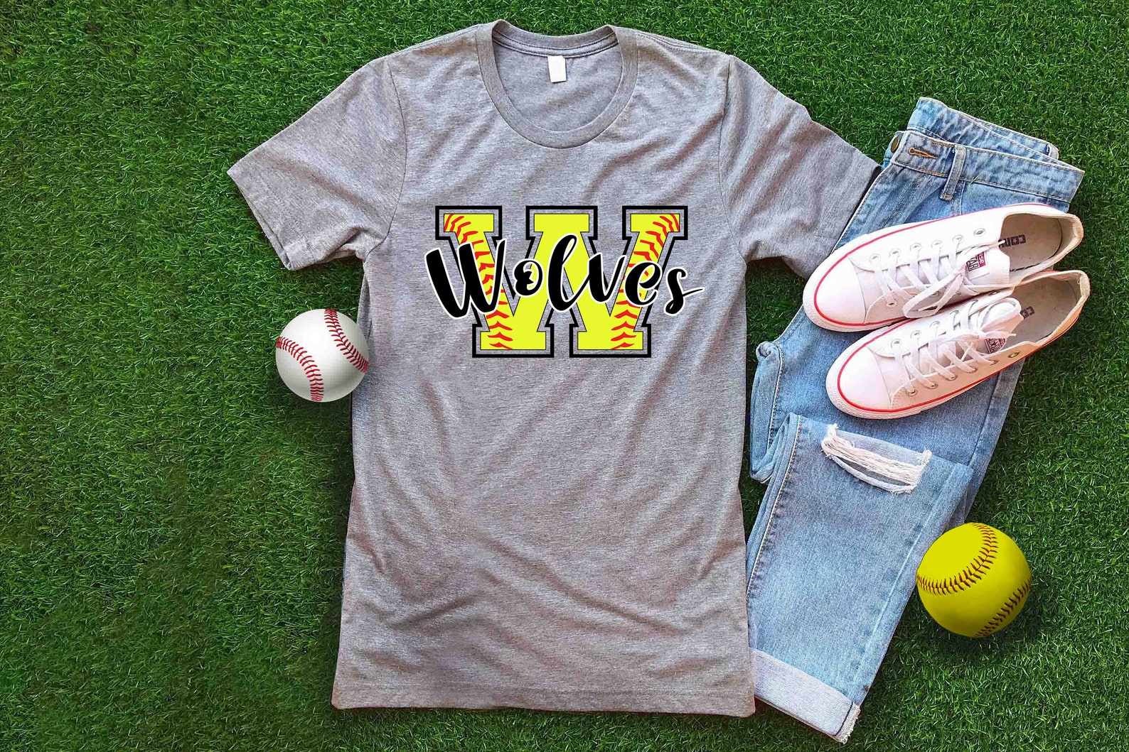 Wolves Softball Athletic Teams PNG SVG Design Go Wolves - Etsy