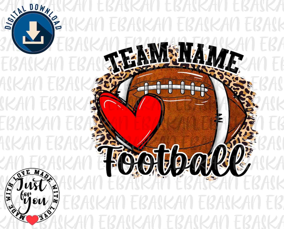 Custom Football Player PNG SVG Personalized Football Team Tee Design ...