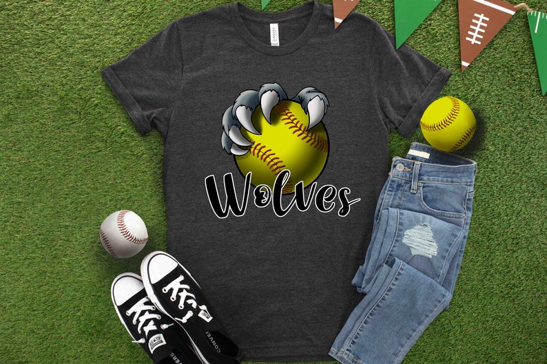 Wolves Softball PNG, Team Spirit Design (digital Download) - Etsy