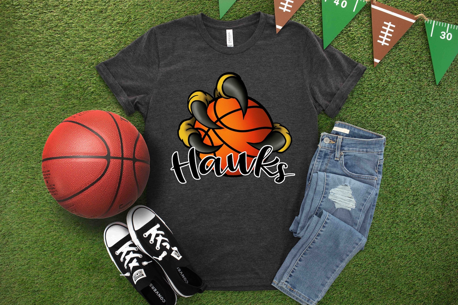 Hawks Claw Basketball Athletic Teams PNG JPG Go Hawks Basketball School ...