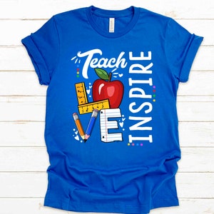 Teach Love Inspire PNG, Teacher Life Png, Teacher Appreciation Week ...