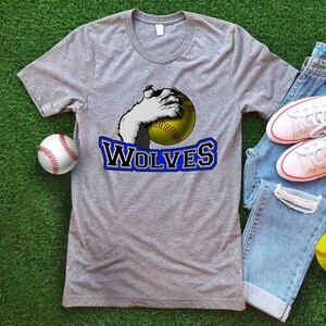 Wolves Softball Athletic Teams Png Design Go Wolves Softball Grey Wolf ...