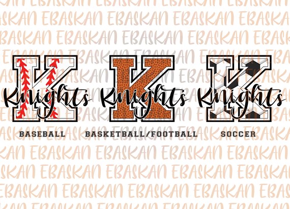 Knights Athletic Teams PNG SVG Eps Jpg Go Knights Basketball | Etsy