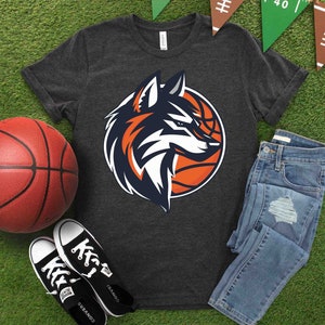 Wolves Basketball Png Svg Eps Dxf Huskies Basketball Svg, Grey Wolf ...