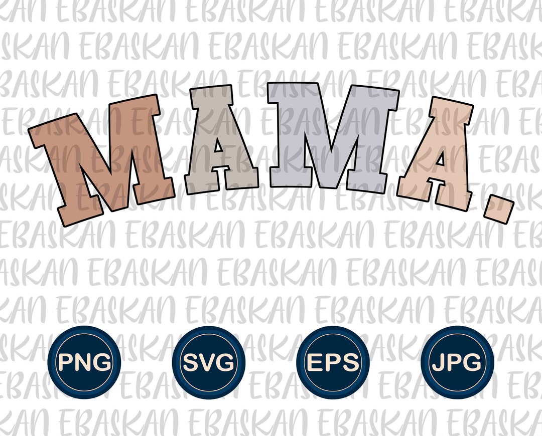 Mama Retro Typo Svg Png Eps Wavy Mama Best Mom Cool Mom Shirt Gift for ...