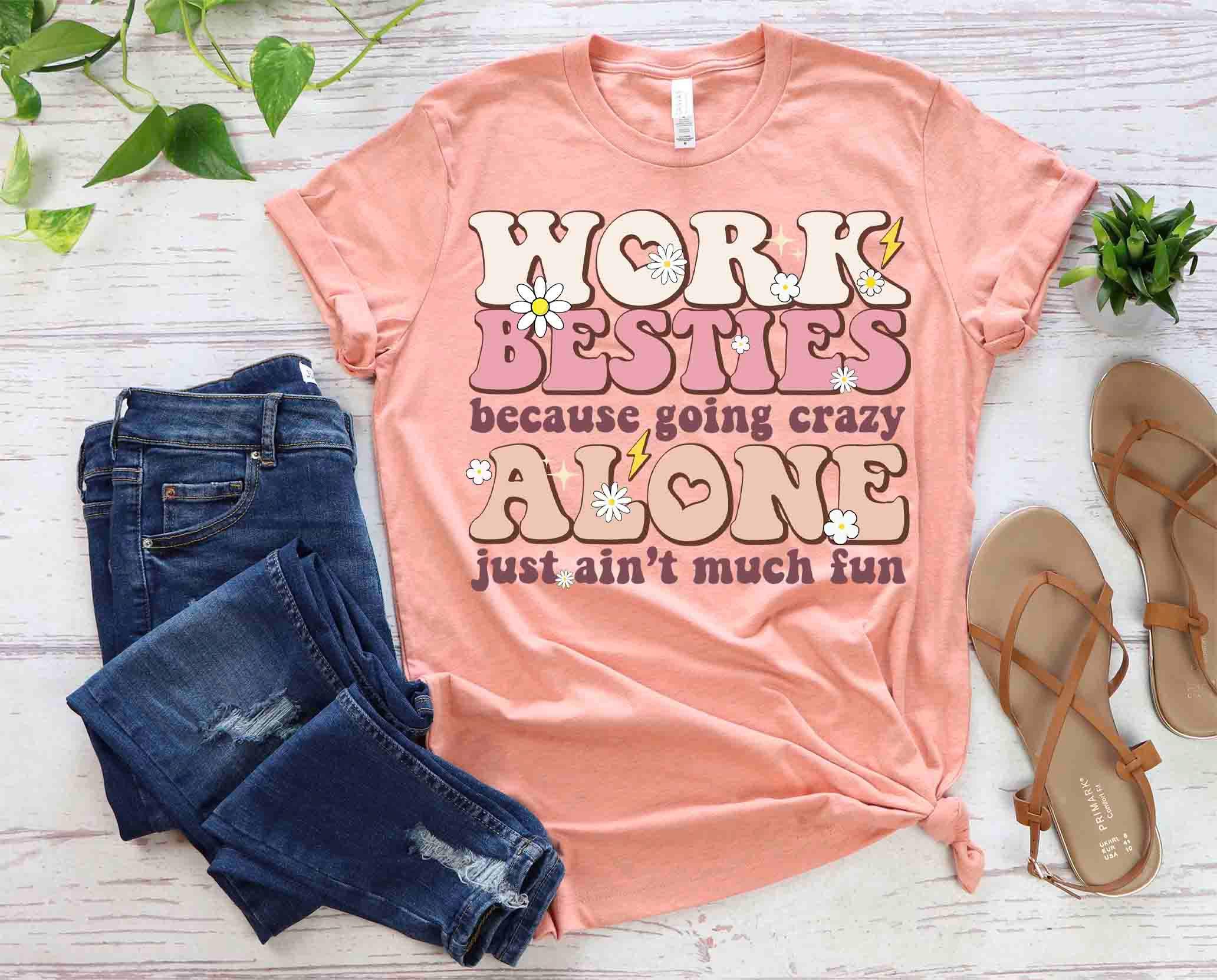 Work Besties Retro Floral PNG, Office Squad Design (digital Download ...
