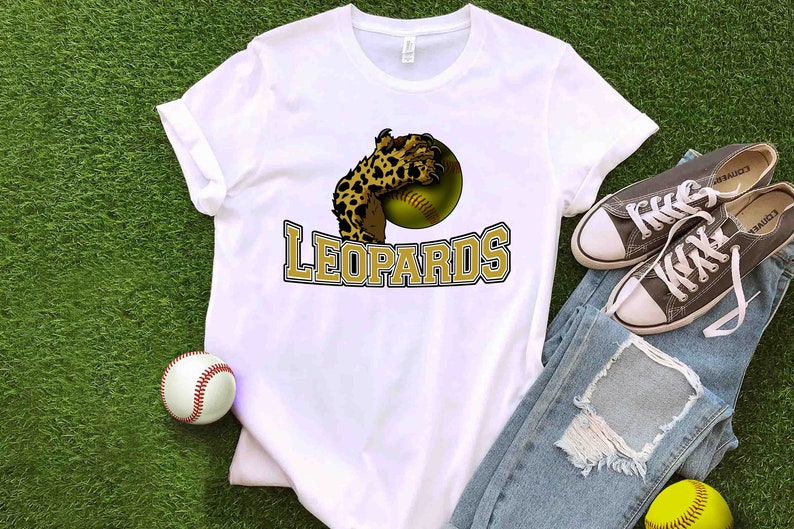 Leopards Softball Team PNG, Leopard Paw Design (digital Download) - Etsy