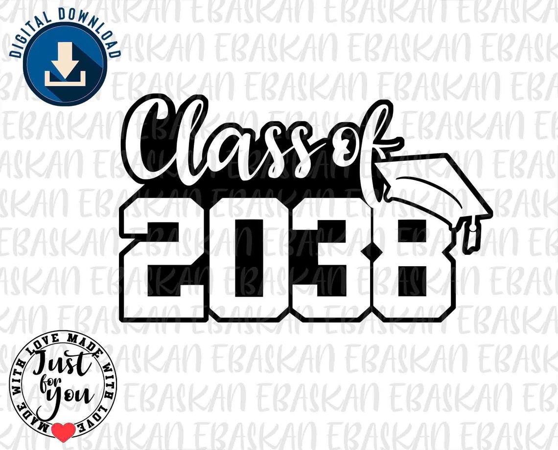 Class of 2038 SVG, Graduation Design (digital Download) - Etsy