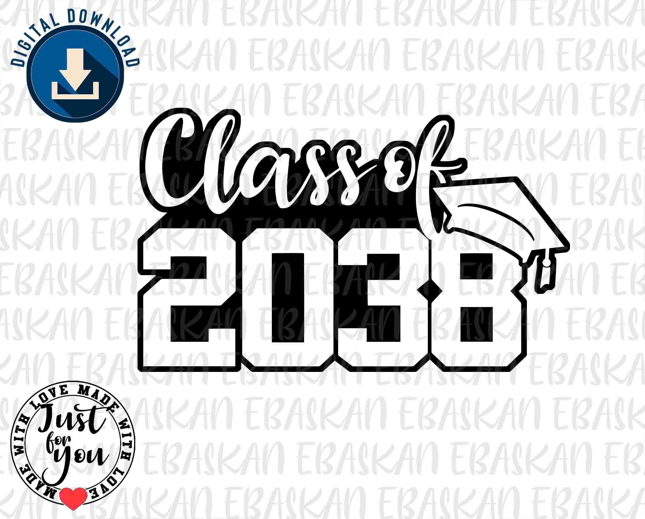 Class of 2038 SVG, Graduation Design (digital Download) - Etsy