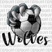 Wolves Soccer Athletic Teams Png Design Go Wolves Soccer - Etsy