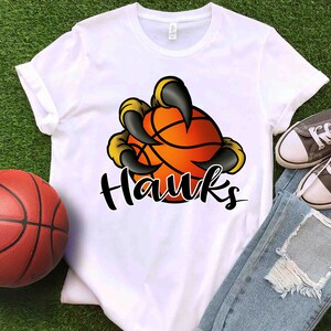 Hawks Claw Basketball Athletic Teams PNG JPG Go Hawks Basketball School ...