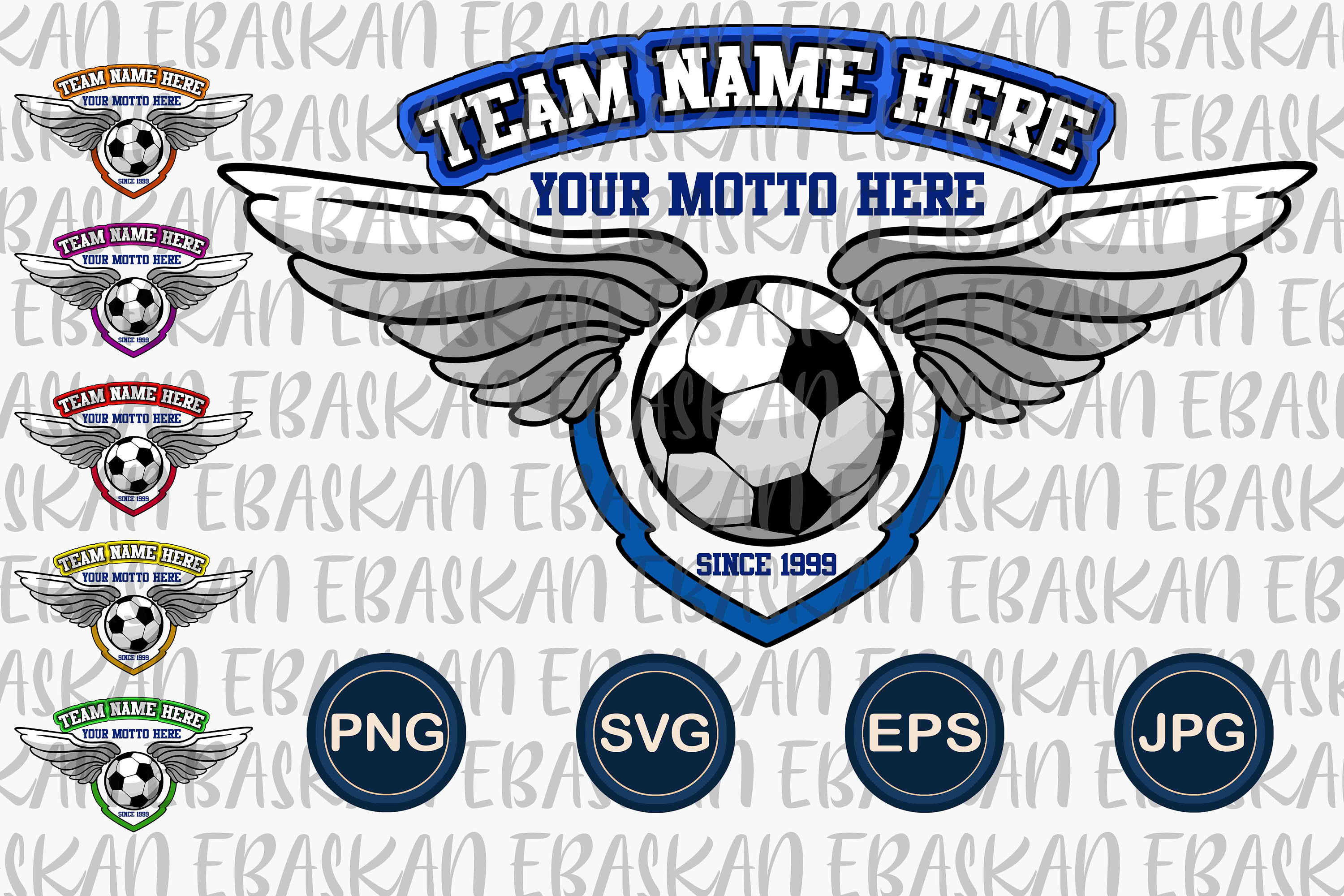 Eagles Wings Football Logo