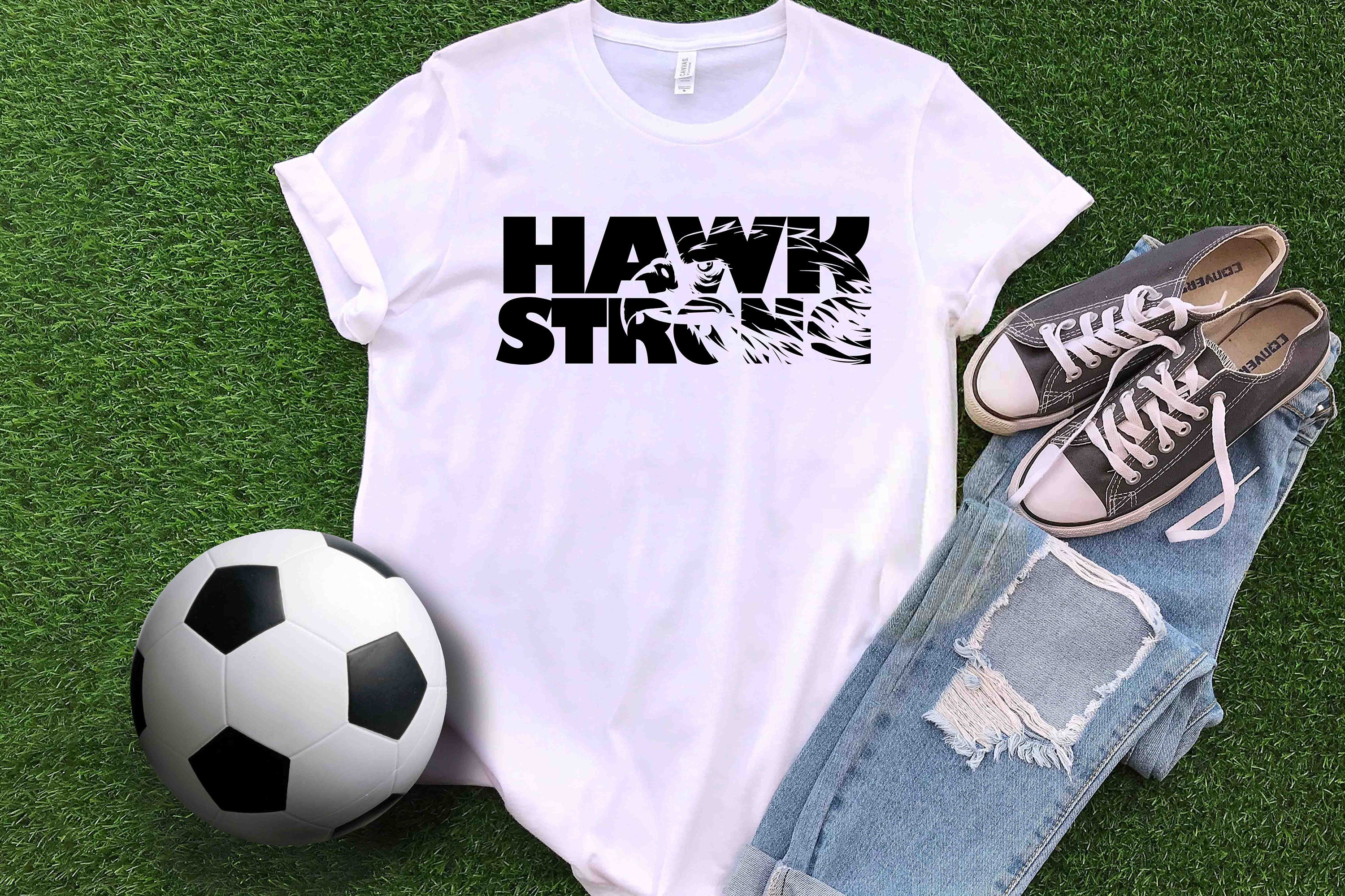 Hawk Strong PNG SVG EPS Hawks Design Athletic Go Hawks Fly High Soccer ...