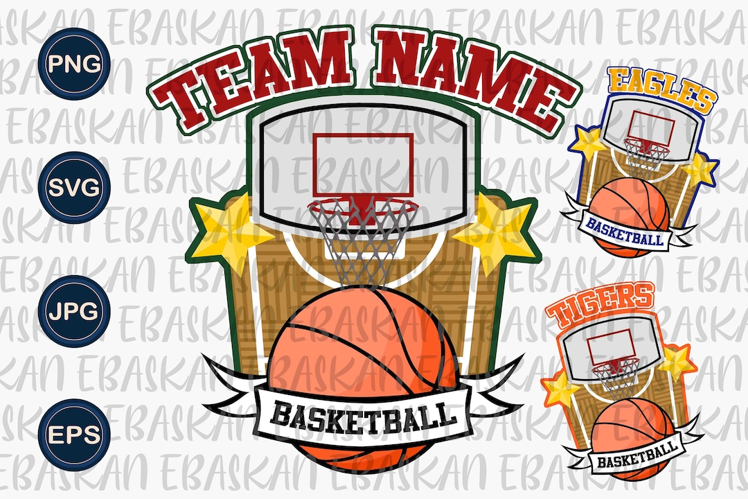 Custom Basketball Team PNG SVG EPS Personalized Basketball Team Design ...