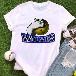 Wolves Softball Athletic Teams Png Design Go Wolves Softball Grey Wolf ...