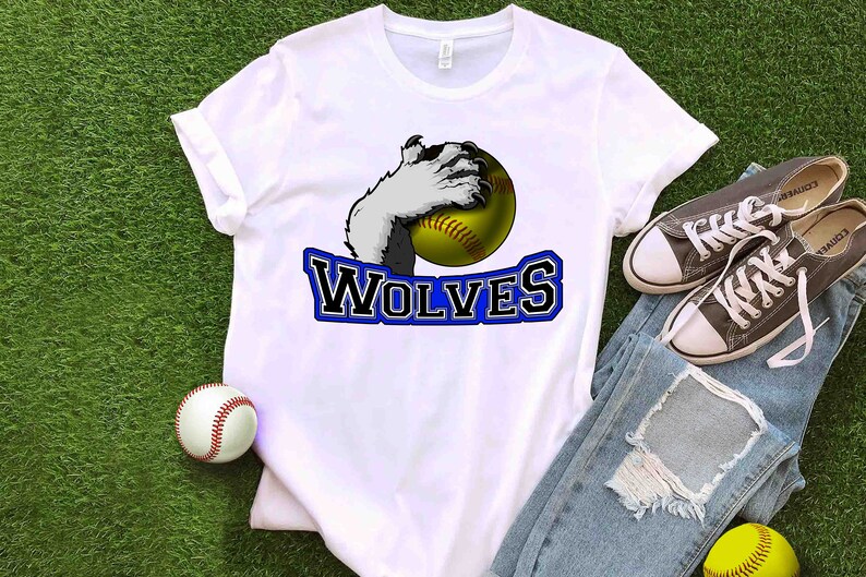 Wolves Softball Athletic Teams Png Design Go Wolves Softball - Etsy